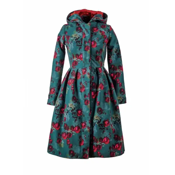RAINSISTERS Rosalie Floral Waterproof Coat