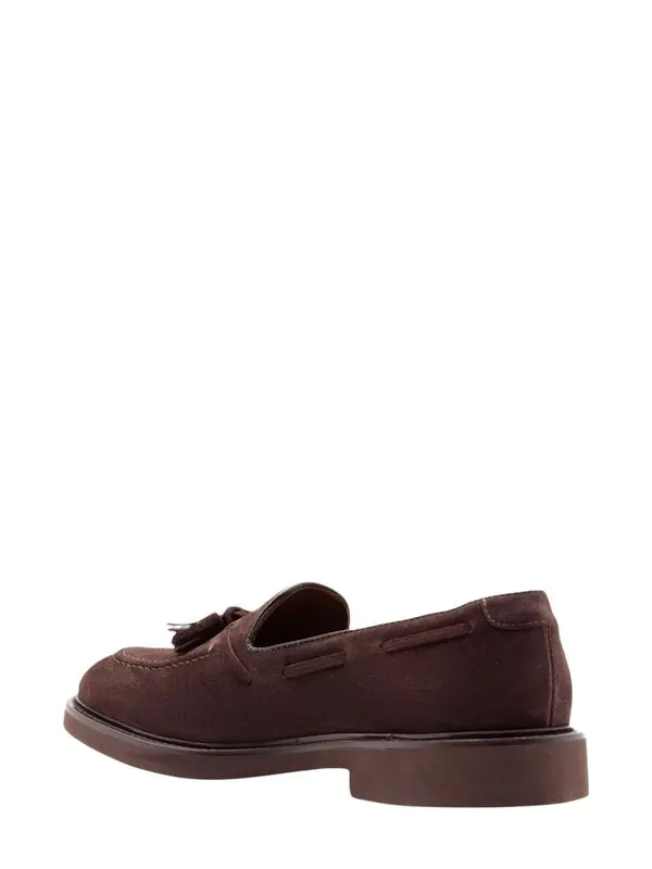 DOUCAL'S Tassel Suede Loafers
