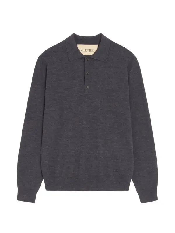 Valentino Garavani Wool Polo With Vlogo Embroidery