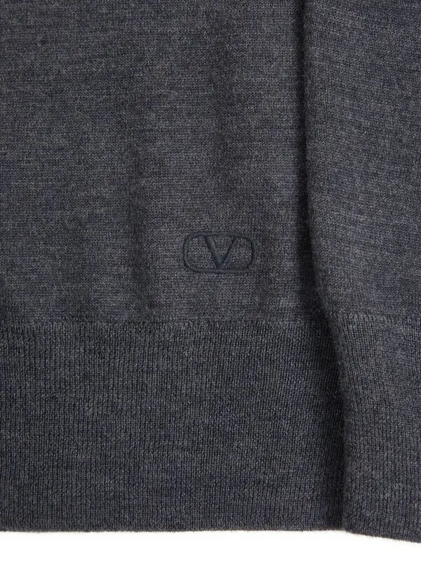 Valentino Garavani Wool Polo With Vlogo Embroidery