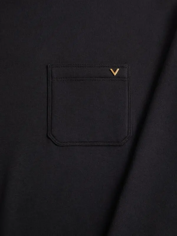Valentino Garavani Cotton Sweatshirt With Vgold Detail