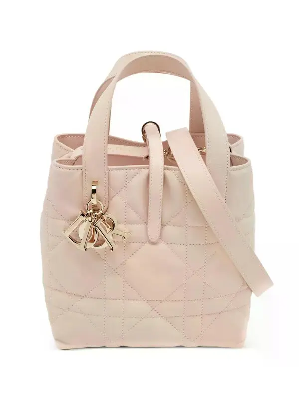 Dior Macro Cannage Tote Bag - Pink