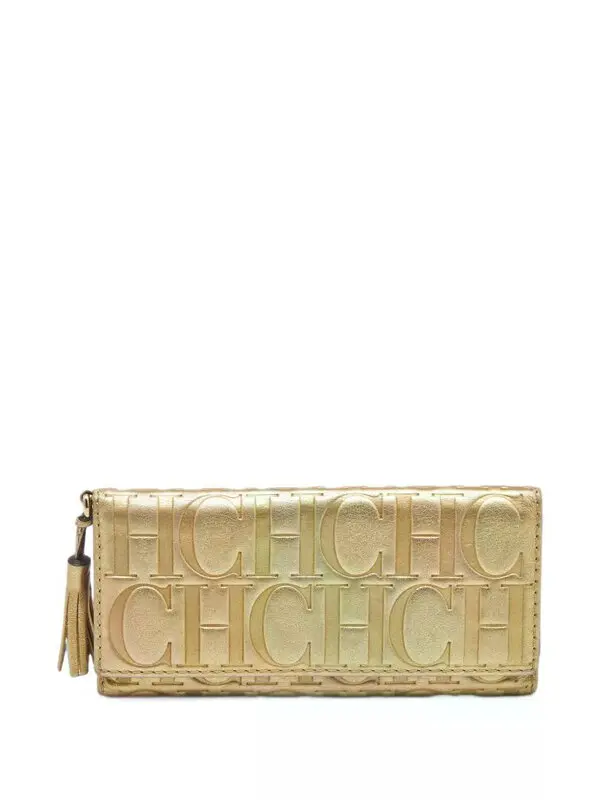 Carolina Herrera Monogram-embossed Trifold Wallet