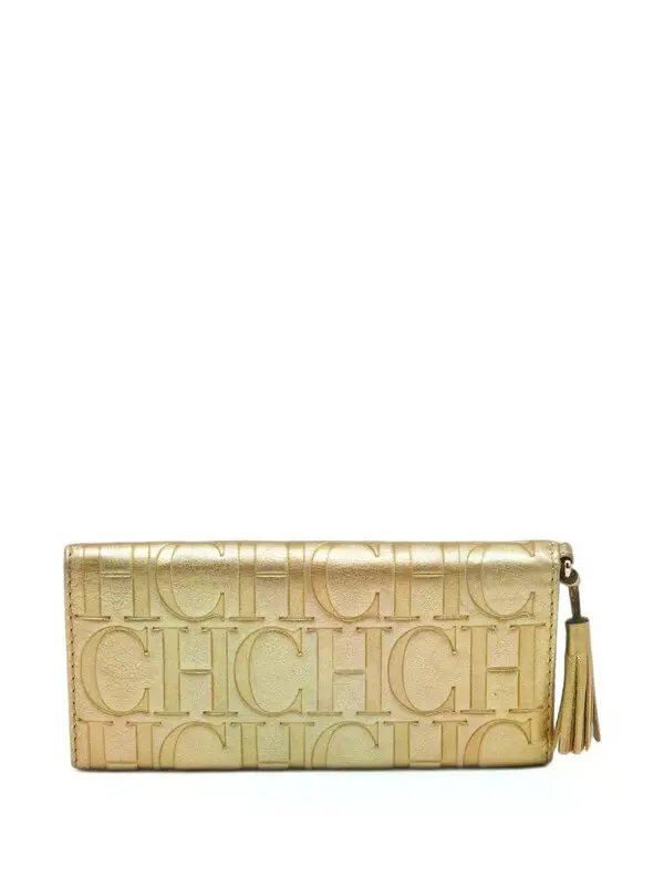 Carolina Herrera Monogram-embossed Trifold Wallet