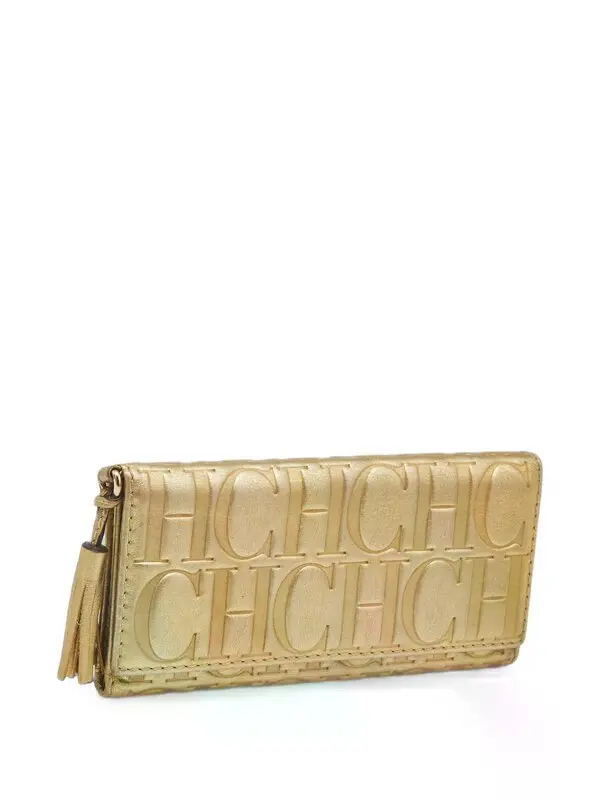 Carolina Herrera Monogram-embossed Trifold Wallet
