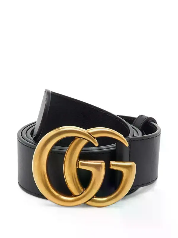 Gucci Gg Marmont Double G Belt - Black