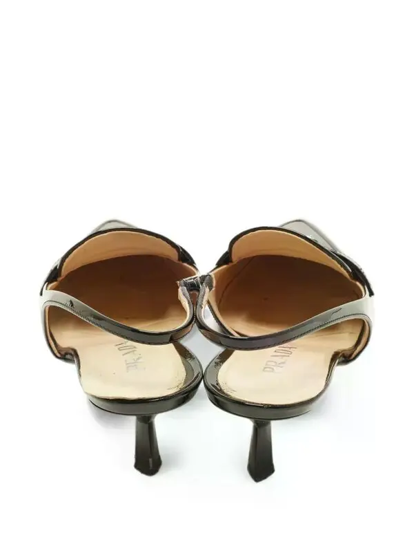 Prada Logo-plaque Slingback Pumps