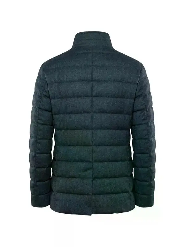 MOORER Quilted Wool Herringbone Jacket