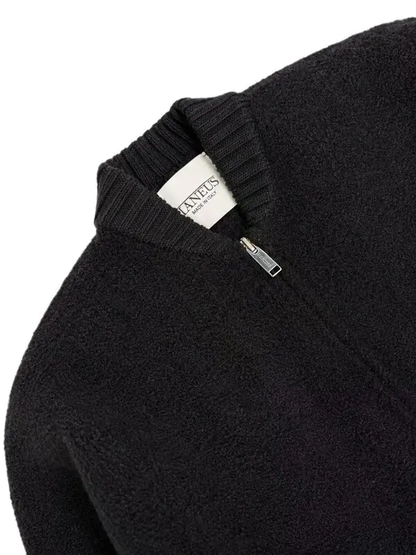 LANEUS Knit Zip-up Cardigan