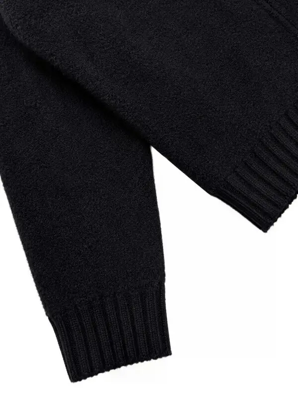 LANEUS Knit Zip-up Cardigan