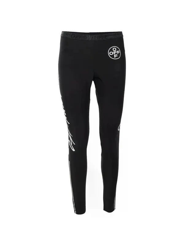 Off-White Diagonal Logo-print Leggings