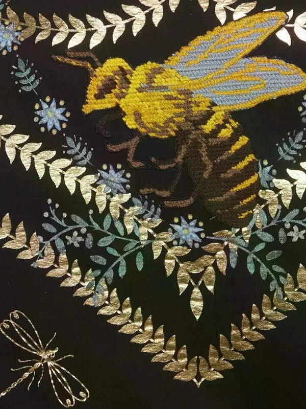Gucci Embroidered Graphic Print Sweatshirt - Black