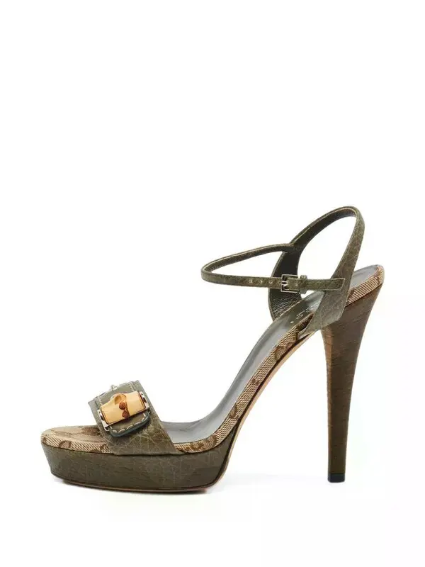 Gucci Bamboo Detail Platform Sandals
