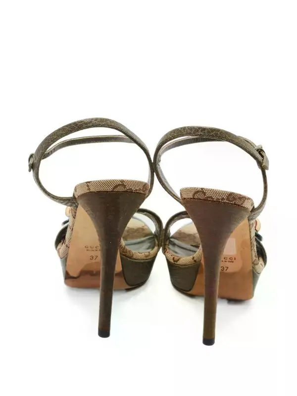 Gucci Bamboo Detail Platform Sandals