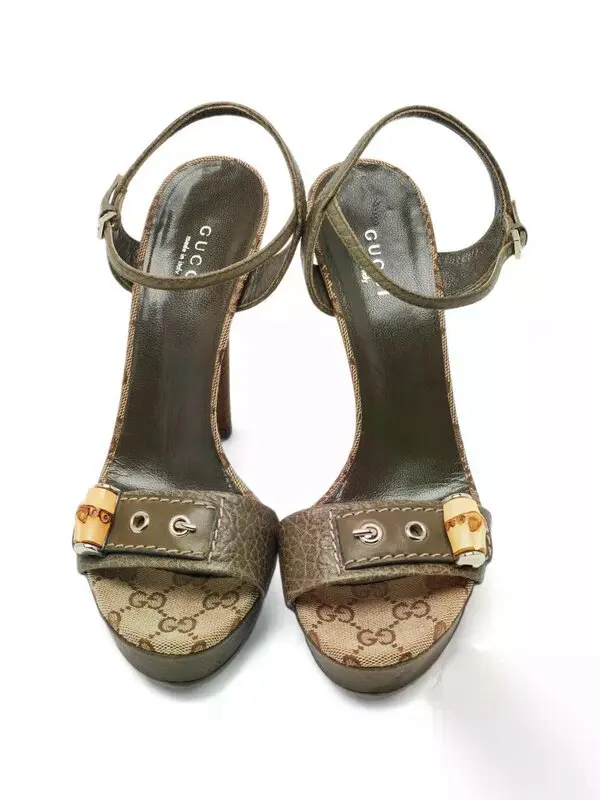 Gucci Bamboo Detail Platform Sandals