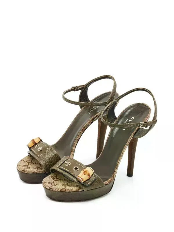 Gucci Bamboo Detail Platform Sandals