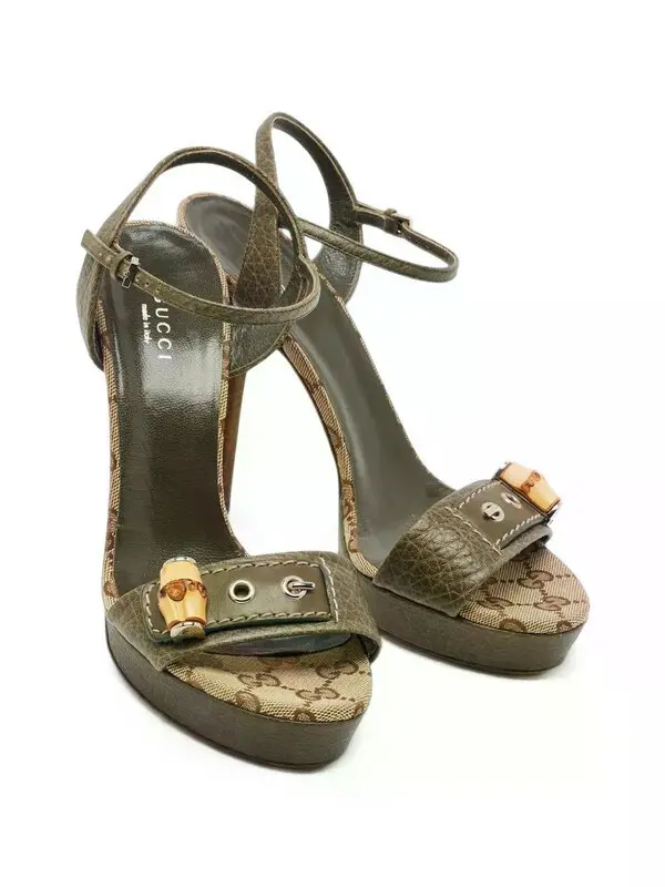 Gucci Bamboo Detail Platform Sandals