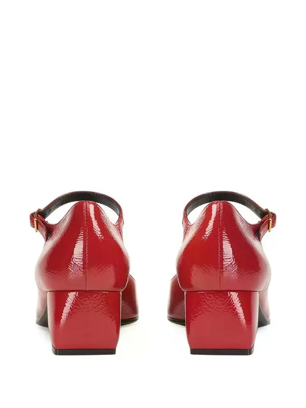 SERGIO ROSSI 45mm Block Heel Mary Jane Pumps