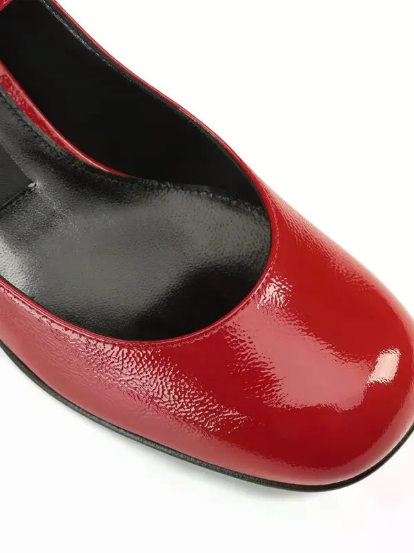 SERGIO ROSSI 45mm Block Heel Mary Jane Pumps
