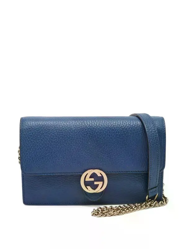 Gucci Interlocking G Shoulder Bag - Blue