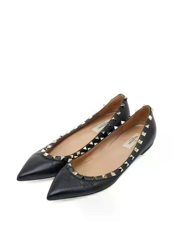 Valentino Garavani Rockstud Pointed-toe Ballet Flats