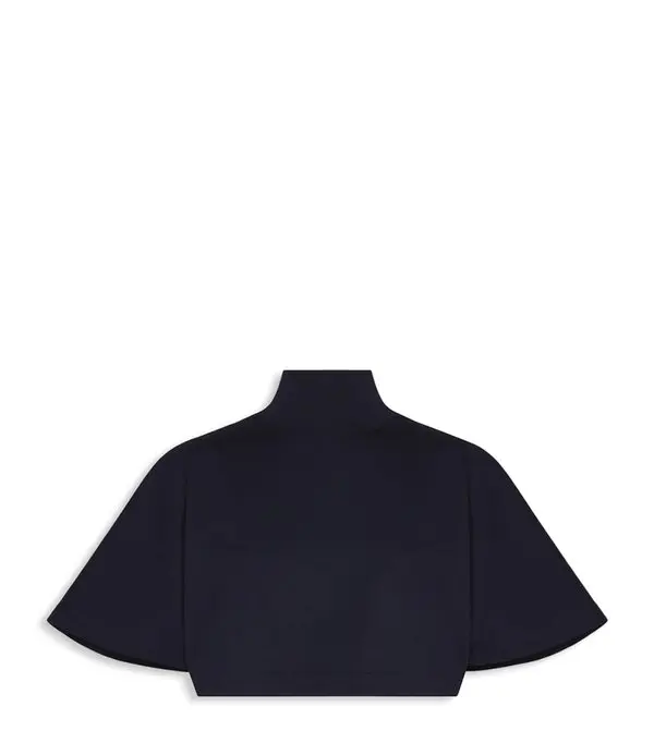 Alaïa Cotton Jersey Cropped Top