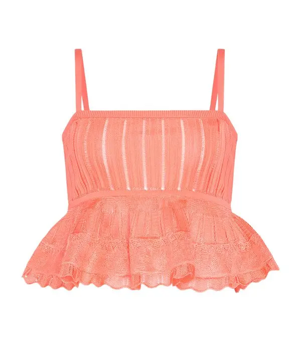 Alaïa Crinoline Knit Crop Top