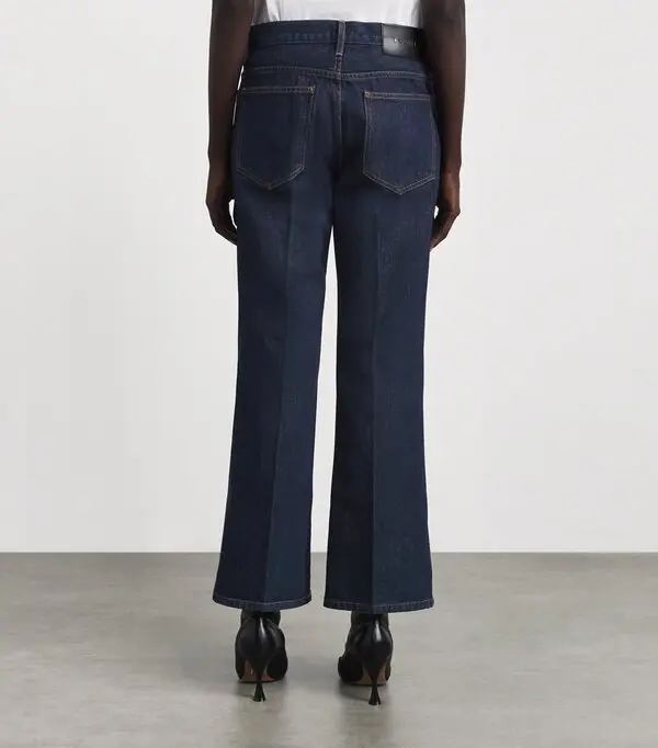 Khaite Clara Cropped Flared Jeans