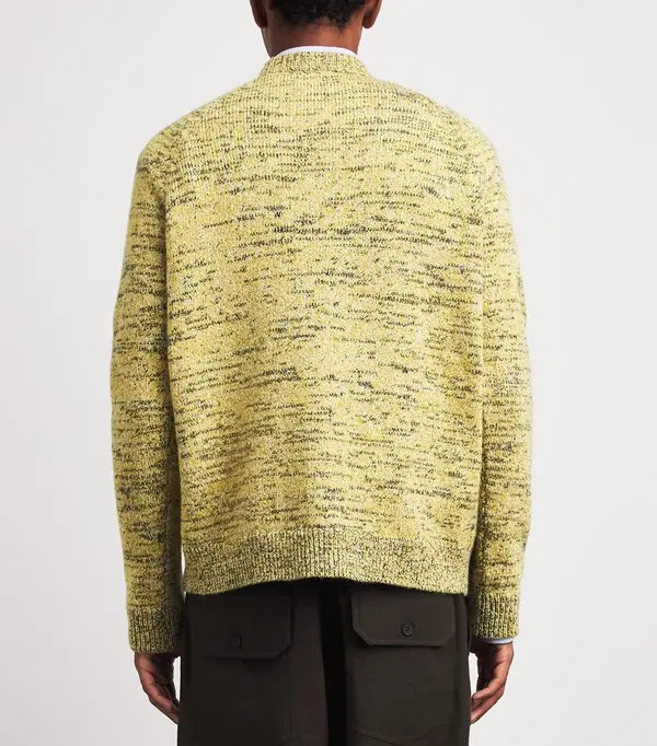 Dries Van Noten Wool-blend Floral Embroidered Sweater