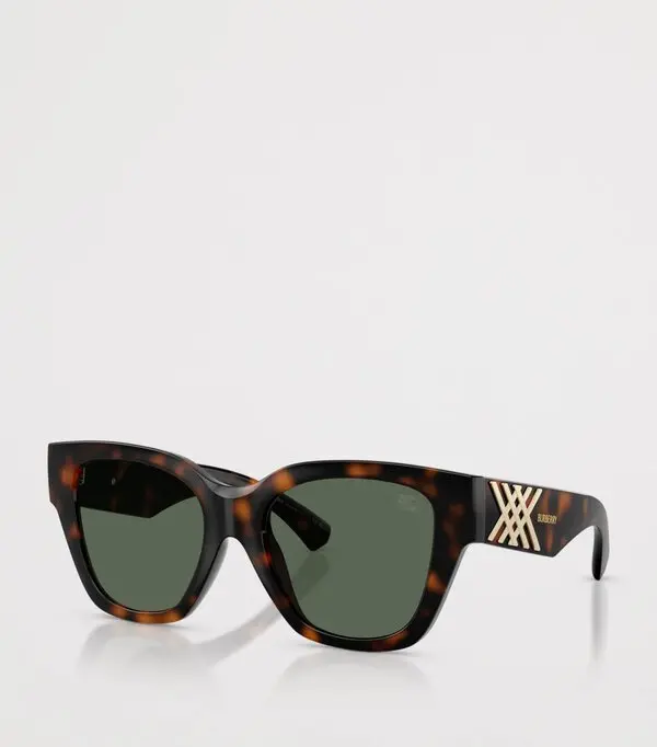Burberry Tortoiseshell Square Frame Sunglasses