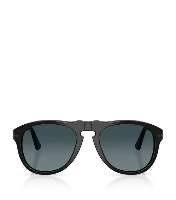 Persol Total Arrow Pilot Sunglasses - Black