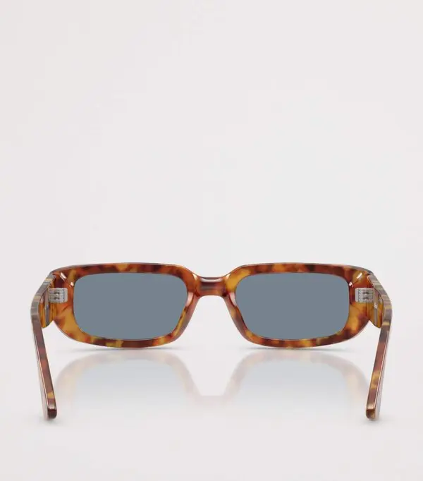 Persol Mel Rectangular Tortoiseshell Sunglasses