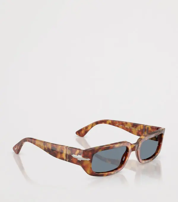Persol Mel Rectangular Tortoiseshell Sunglasses