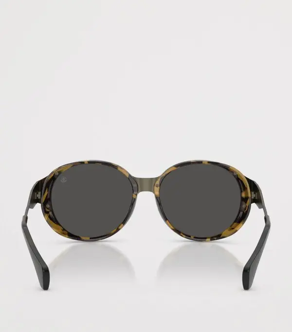 Moncler Titanium Auros Round Sunglasses