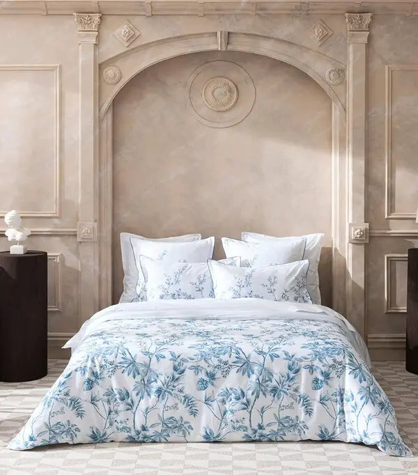 ALEXANDRE TURPAULT Organic Cotton Amboise King Duvet Cover - Blue