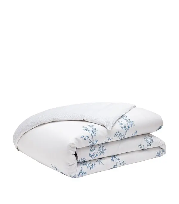 ALEXANDRE TURPAULT Organic Cotton Amboise Super King Duvet Cover - Blue
