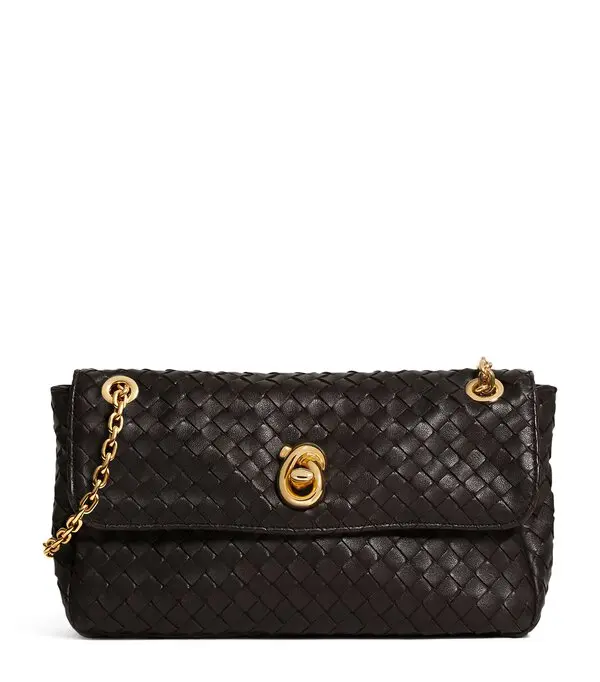 Bottega Veneta Leather Madison Shoulder Bag - Brown