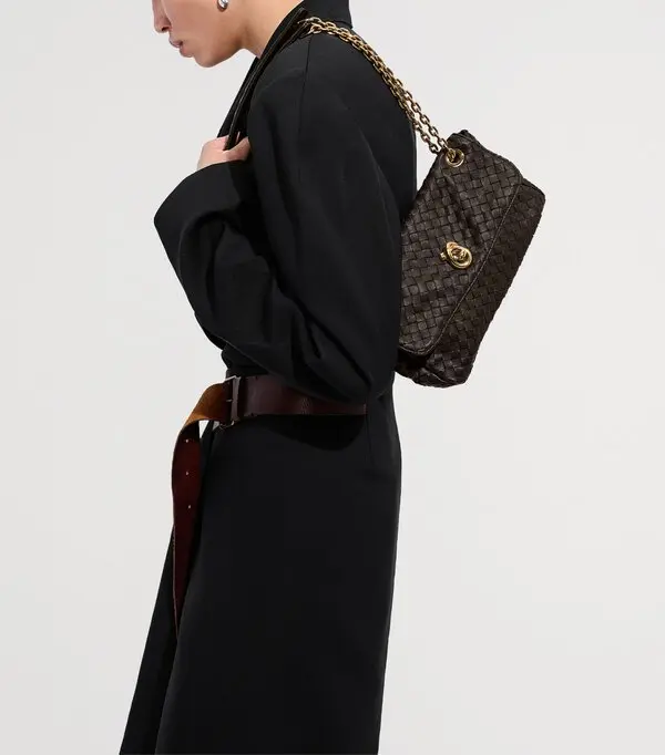 Bottega Veneta Leather Madison Shoulder Bag - Brown
