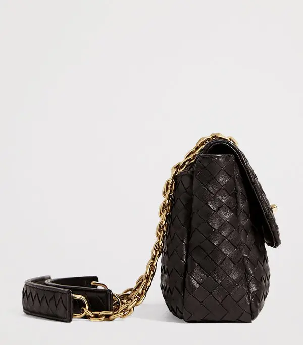 Bottega Veneta Leather Madison Shoulder Bag - Brown