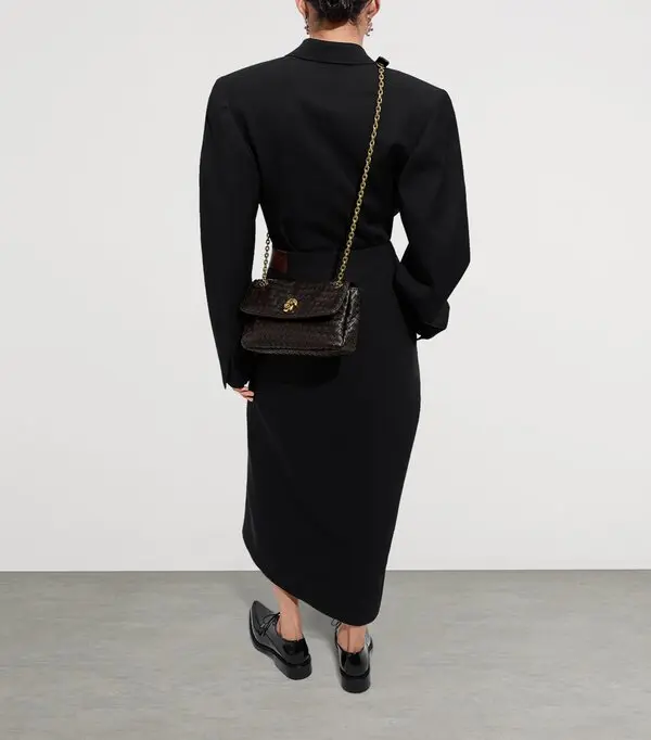 Bottega Veneta Leather Madison Shoulder Bag - Brown