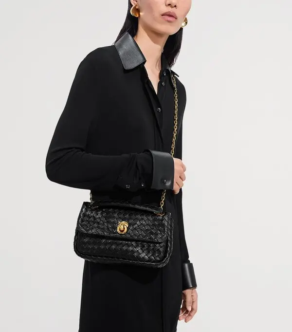 Bottega Veneta Baby Madison Shoulder Bag - Black