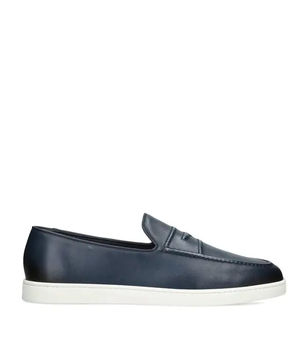 Church's Leather Peebles Slip-on Sneakers - Navy