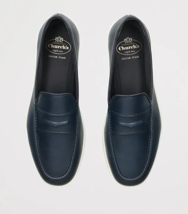 Church's Leather Peebles Slip-on Sneakers - Navy