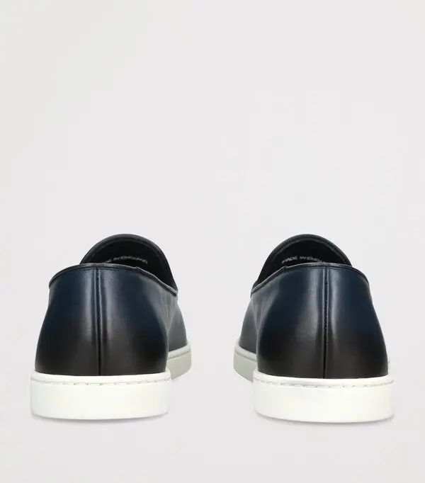 Church's Leather Peebles Slip-on Sneakers - Navy