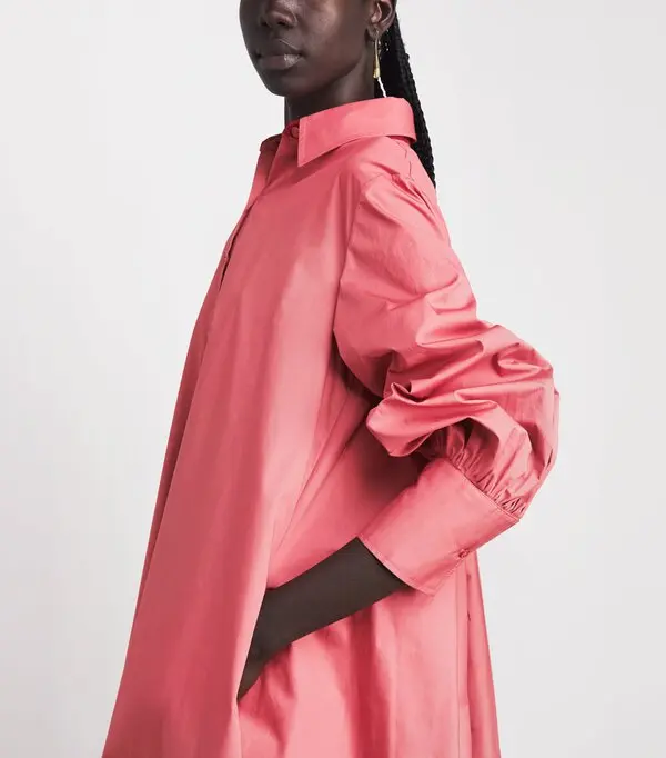 ABADIA Layered Volume Maxi Shirt Dress