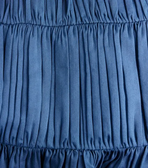 MORE NOIR Cotton-silk Maxi Skirt