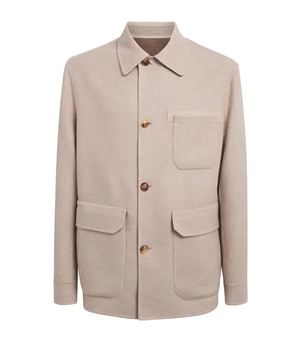 BRETT JOHNSON Cashmere Double-chore Shacket