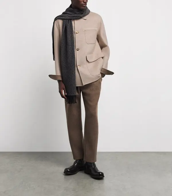 BRETT JOHNSON Cashmere Double-chore Shacket