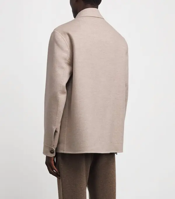 BRETT JOHNSON Cashmere Double-chore Shacket