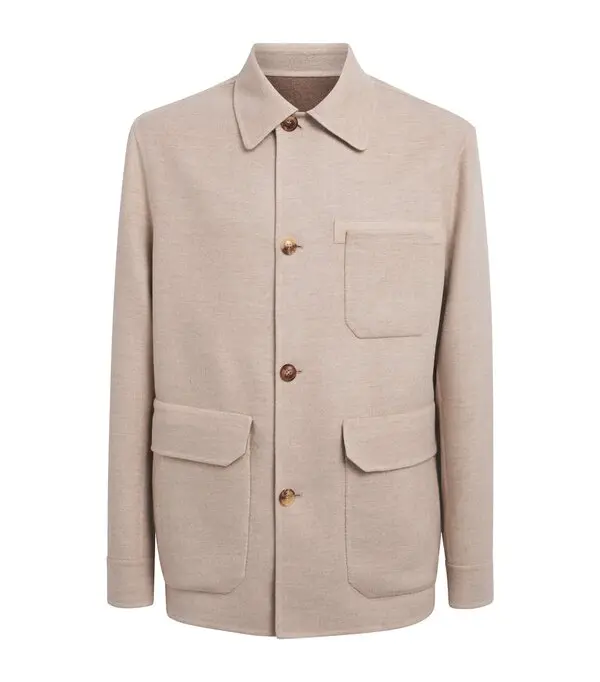 BRETT JOHNSON Cashmere Double-chore Shacket